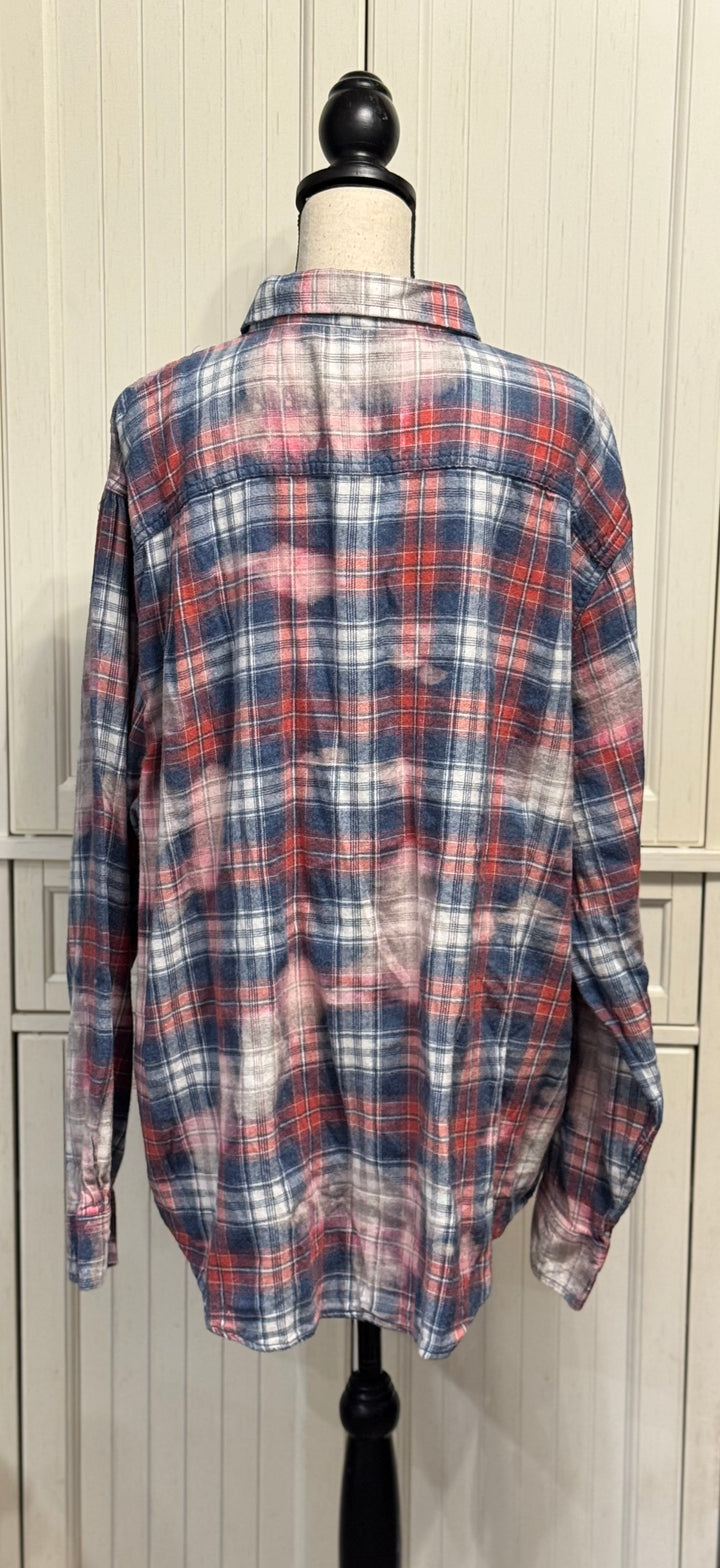 Stephanie Distressed Flannel ~ Unisex Size 3XL – TheOldRustyCoop